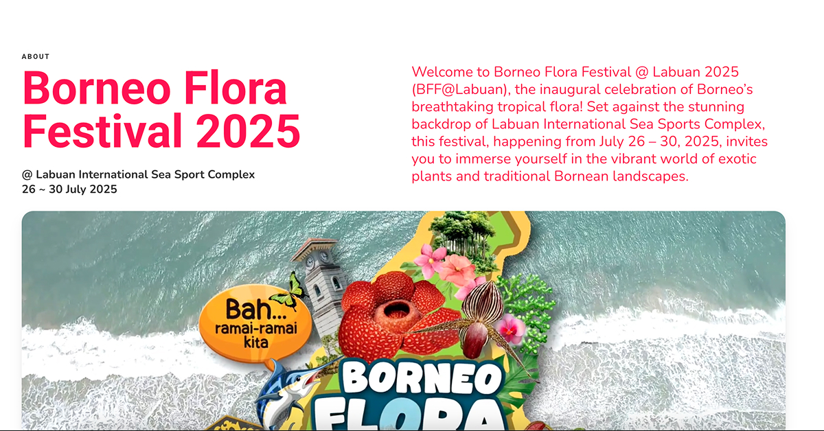 Borneo Flora Festival 2025 | Official Website (BFF 2025)